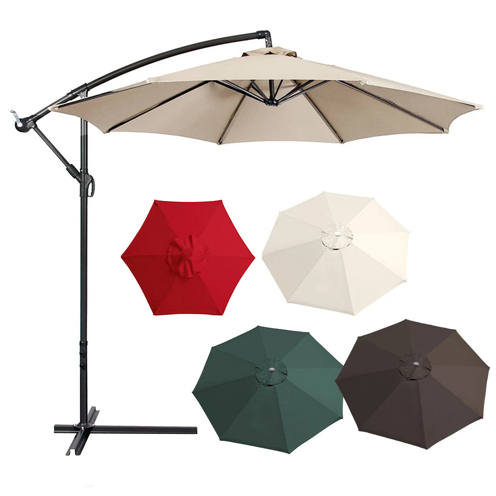 Patio Umbrella Replacement Parasol Canopy Cover, Round Outdoor Parasol ...