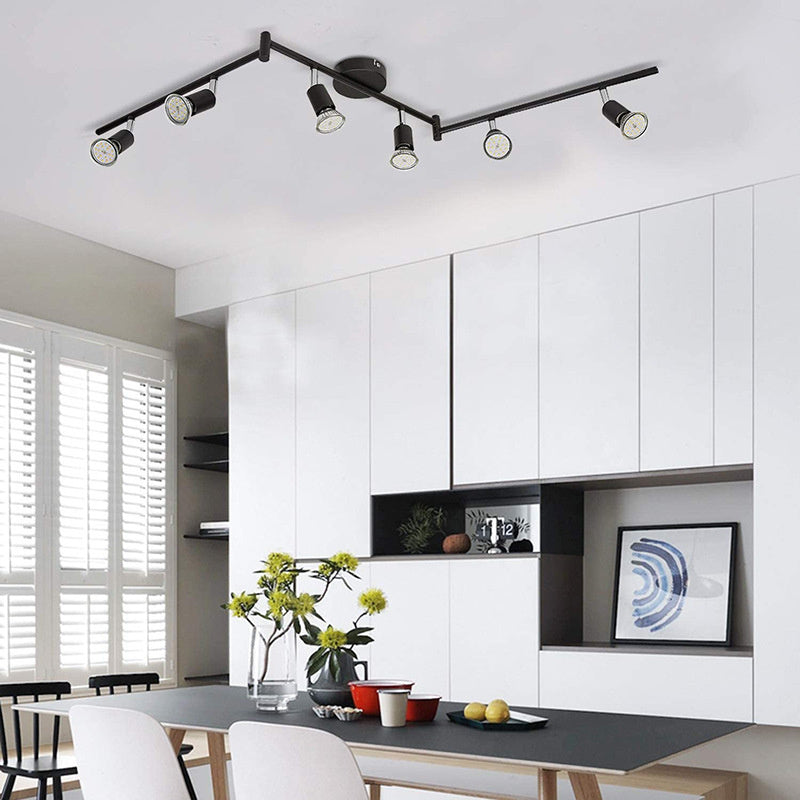 LED Ceiling Spot Light Bar, Foldable Ceiling Track Light, Rotatable ...