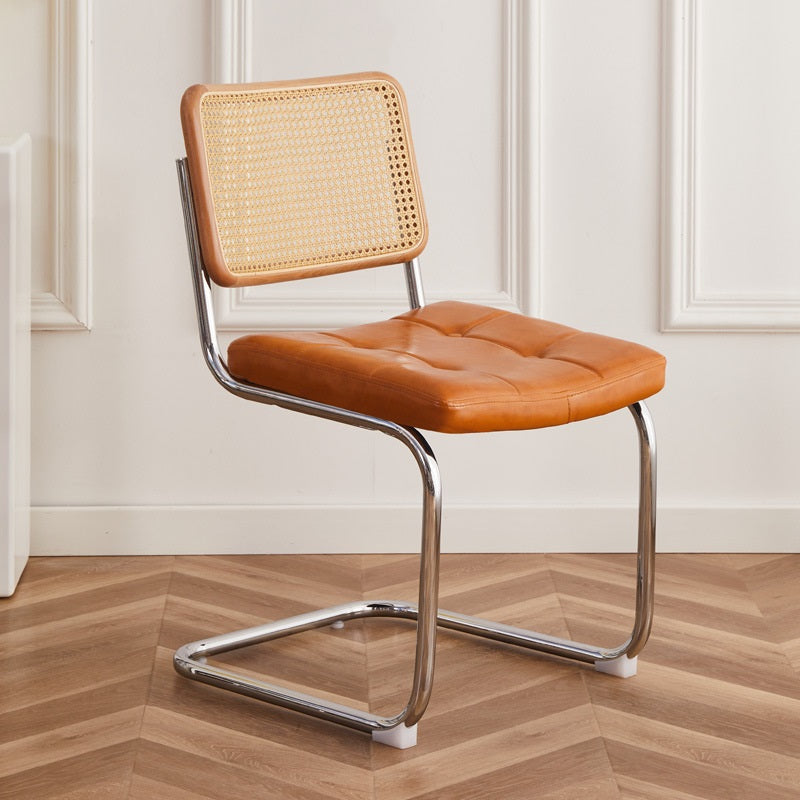 Rattan Dining Chairs Accent Chair, Armless Modern Dining Chairs with ...