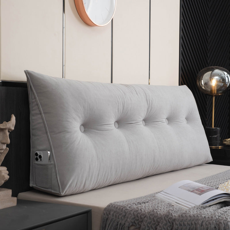 Long Wedge Headboard Pillow, Triangular Headboard Cushion, Large ...