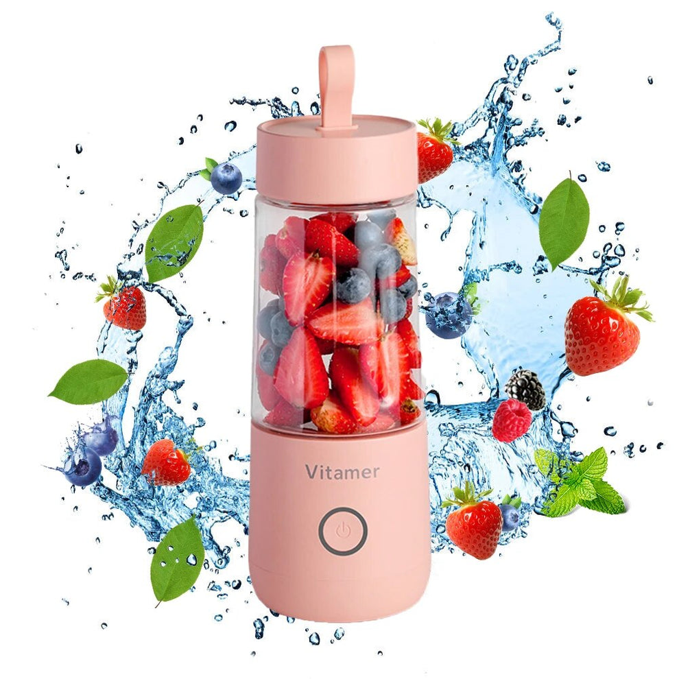 Electric Portable Blender Bottle, USB Rechargeable Mini Portable ...