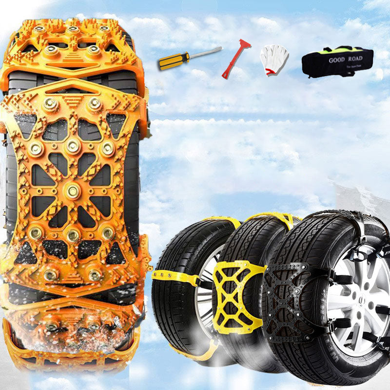 Anti Slip Snow Chains for SUV Car, 6 Pcs Car Tire Chains for Snow ...
