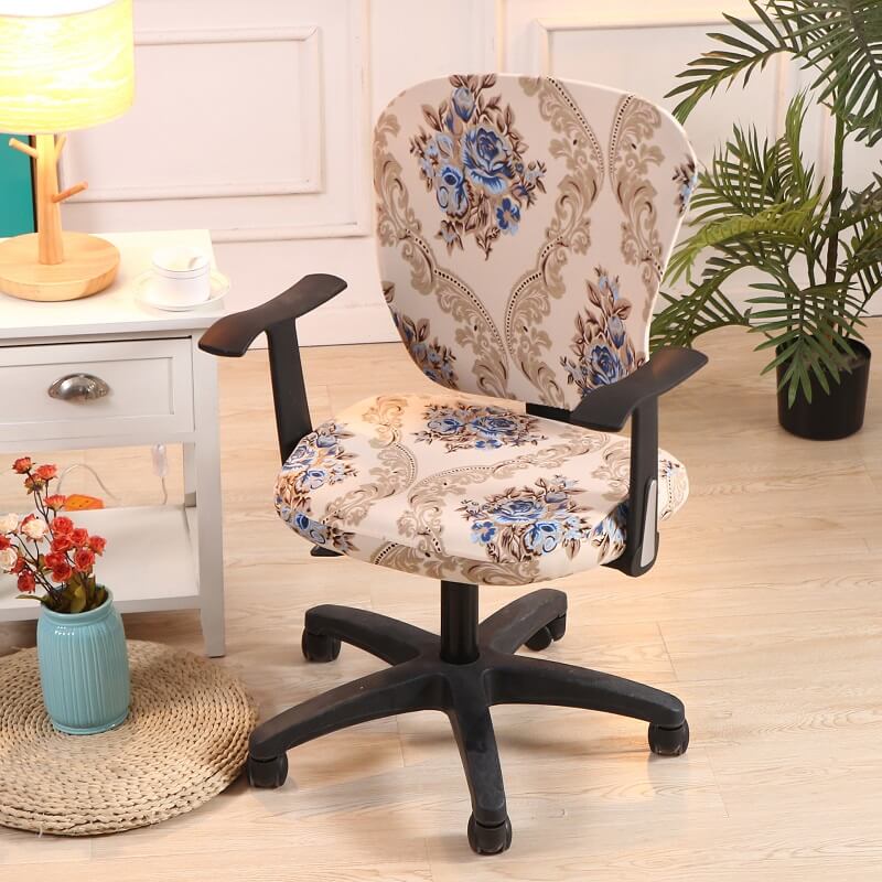 Removable Washable Office Chair Cover-Universal Miracle Magic Easy Fit ...