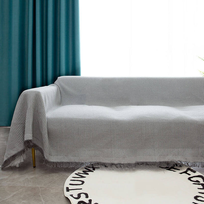 Lightweight Knitted Throws for Sofa, Large Sofa Throw Blankets with ...