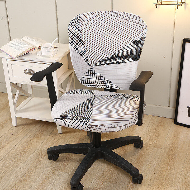 Removable Washable Office Chair Cover-Universal Miracle Magic Easy Fit ...