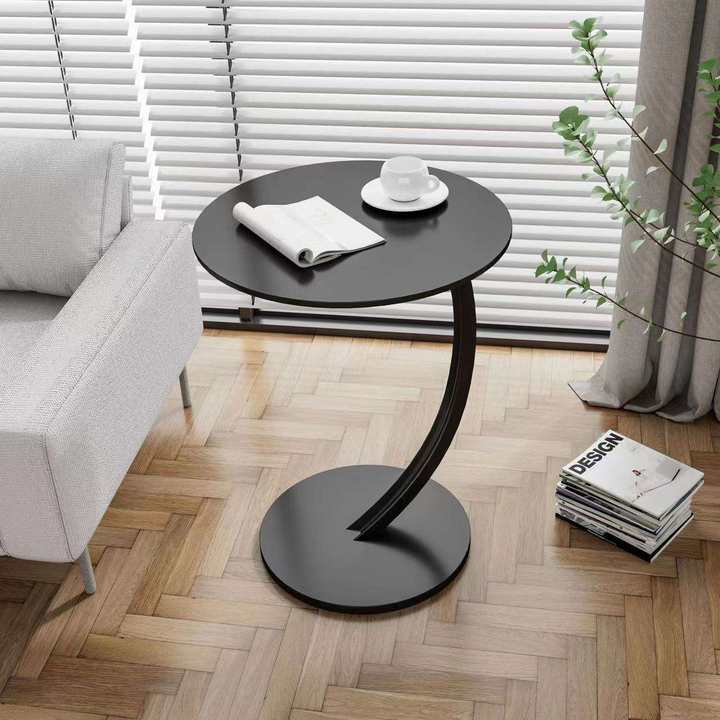 C-shaped Round Edge Coffee Table, Indoor Bedside Table Furniture for ...