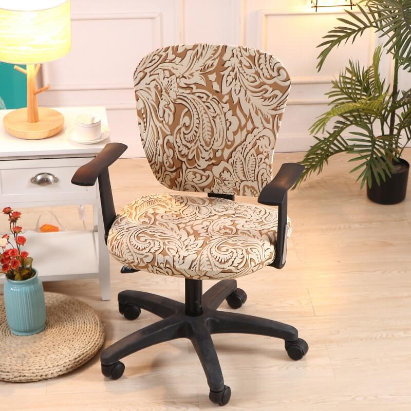 Removable Washable Office Chair Cover-Universal Miracle Magic Easy Fit ...