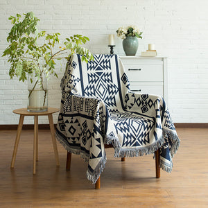 Boho Sofa Throws Blankets, Cotton Reversible Bohemian Couch Bed Throw ...
